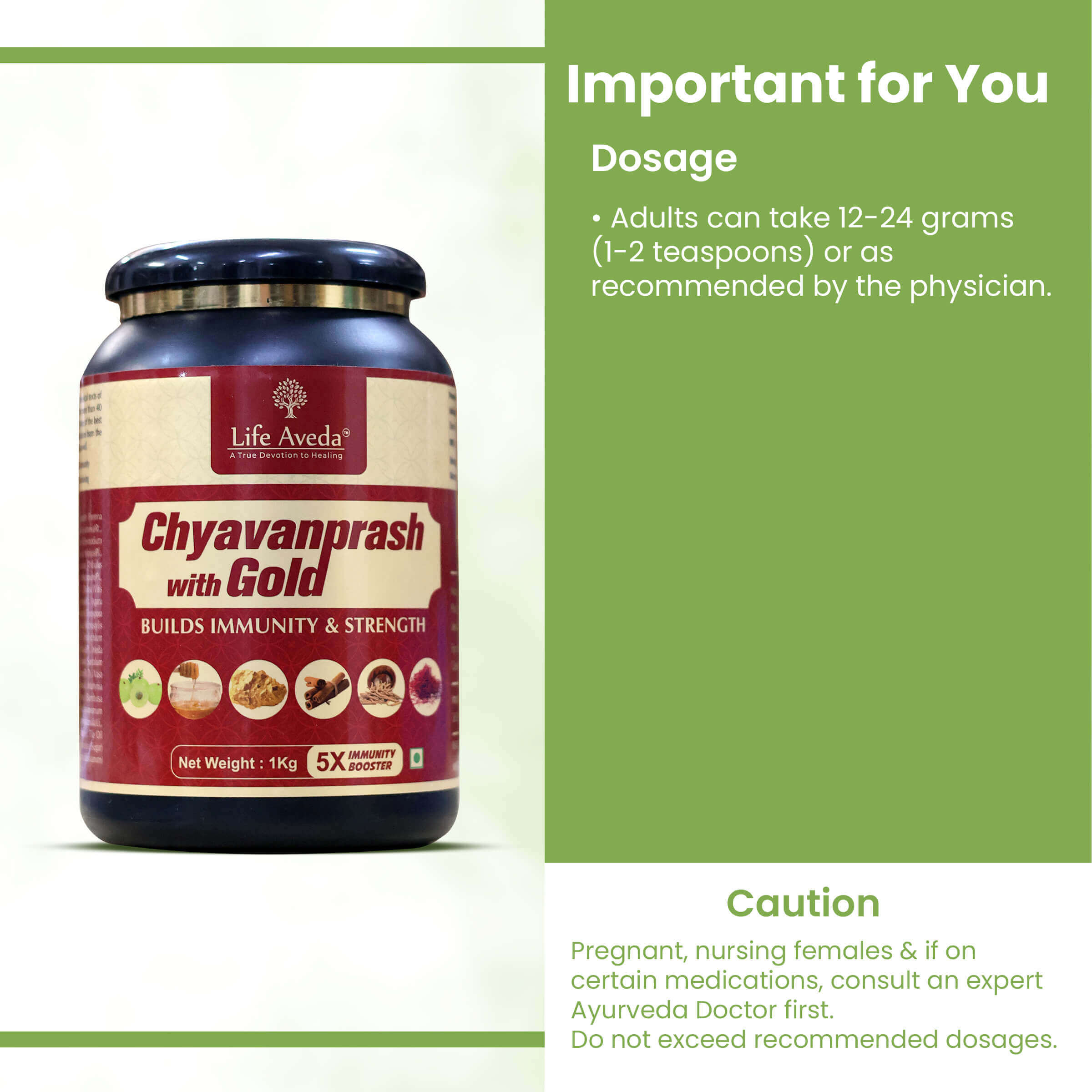 Chyavanprash with Gold – Life Aveda