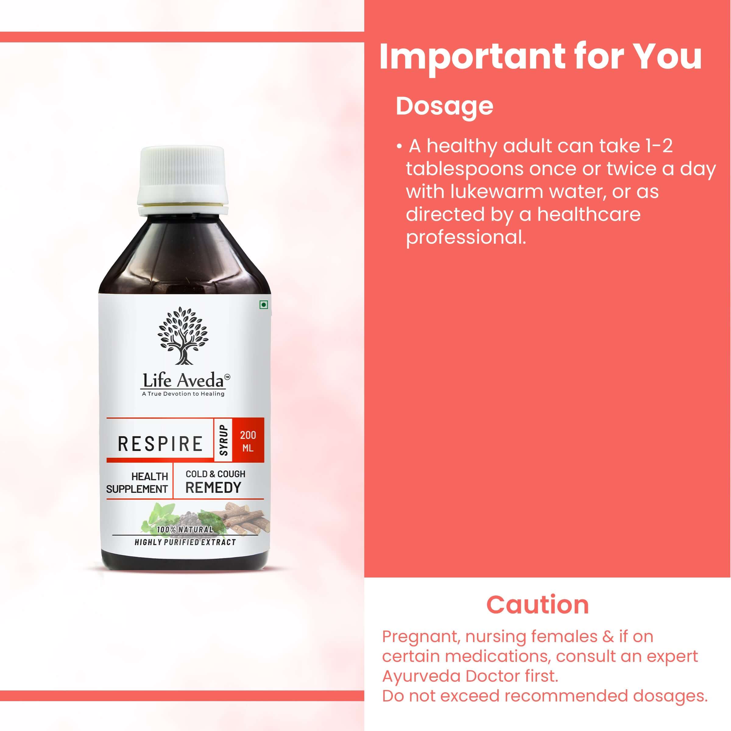 Respire Syrup - Ayurvedic Cough Syrup | Life Aveda
