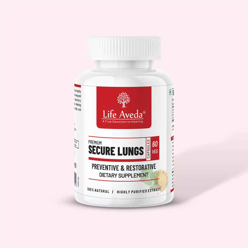 Premium Secure Lungs - Lungs Detox Capsules | Life Aveda